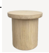 ELM SIDE TABLE | CYLINDER BASE – HELLO TRADER