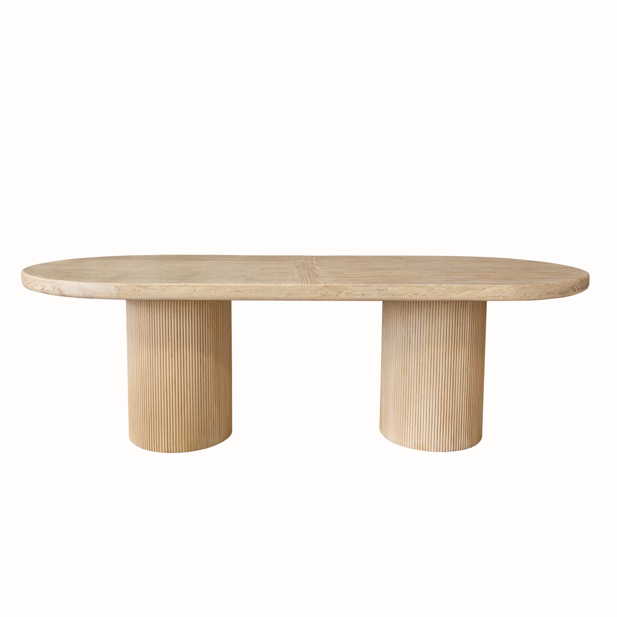 ELM OVAL DINING TABLE - FLUTED BASE – HELLO TRADER