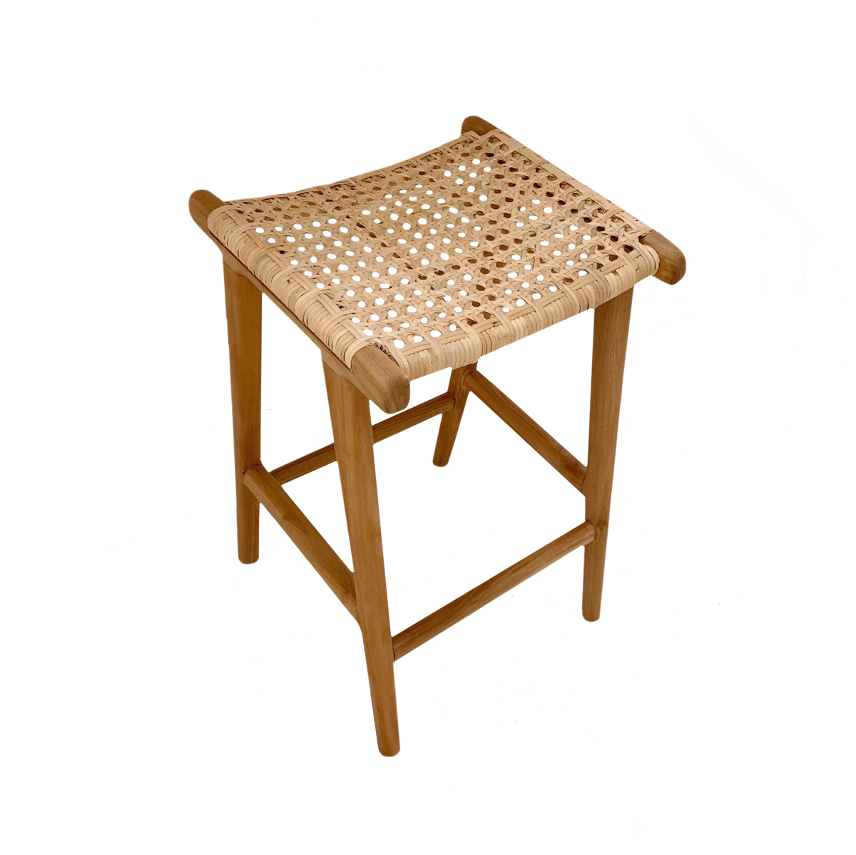 ISLANDER TEAK & RATTAN BARSTOOL - WITHOUT BACK – HELLO TRADER